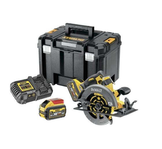 DeWalt DCS578X2 54V XR Flexvolt 190mm Brushless Circular Saw with 2x 9 ...